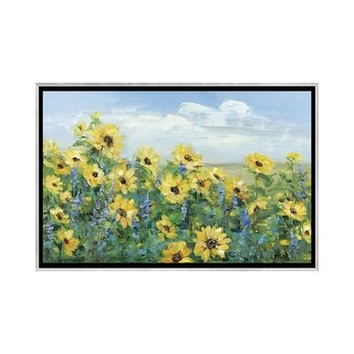 iCanvas "Sunflower Fields Forever" by Sally Swatland Framed - Bed Bath & Beyond - 37657679